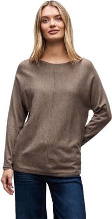 Street One 3015504 Pull Basique Dolman, Silk Brown Mel, 38 Femme