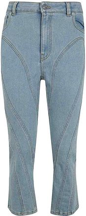 MUGLER Straight Leg Jeans - Blau