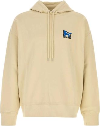 Maison Kitsun&eacute; Homme, Sweatshirts et sweats &agrave; capuche, Beige, Taille: XL Gallery Fox Oversize Sweat &agrave; capuche