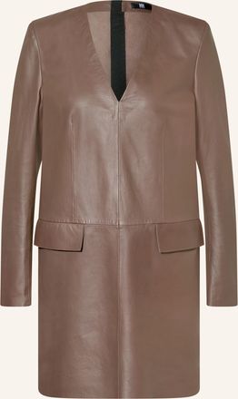 Riani Riani Lederkleid beige