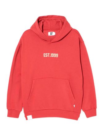 Izzue hoodie &agrave; logo brod&eacute; - Rouge
