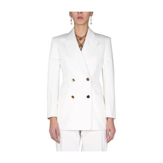 Alexander McQueen Lance Revers Zweireiher - - Jackets - Damen - Wei&szlig; - L
