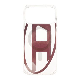 Diesel unisex, Accessoires, Rouge, Taille: ONE Size Oval D Metallic Case with MagSafe