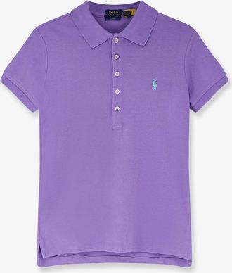 Ralph Lauren Cotton blend polo with embroidered logo - POLO RALPH LAUREN - gender_Woman