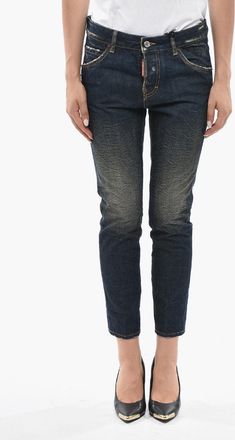 Dsquared2 Jeans COOL GIRL mit Stonewashed-Effekt und normaler Bundh&ouml;he 14cm Dsquared2