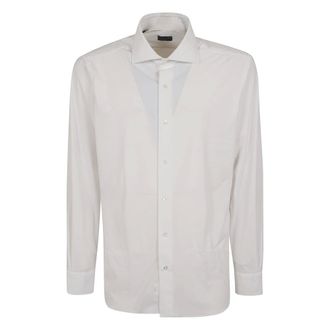 Barba Homme, Chemises, Blanc, Taille: 3XL Chemise &agrave; col