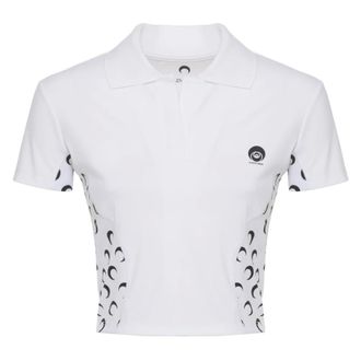 Marine Serre Femme, Tops, Blanc, Taille: 40 FR Polo