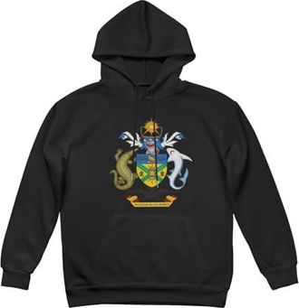 Generic Sweatshirts &Agrave; Capuche Hommes Doublure Polaire Imprim&eacute; Graphique &Icirc;les Salomon Embl&egrave;me National Pull Hoodie Hauts Streetwear Vintage Pull De D&eacute;tente Ath