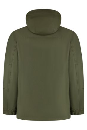 Woolrich Mens Light Ramar Hooded Parka Green Cotton Parkas Coat