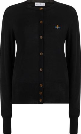 Vivienne Westwood Femme, Pulls, Noir, Taille: 42 FR Bea Cropped Cardigan