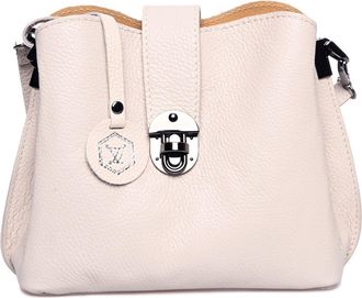 Luisa Vannini Beige Rindsledertasche