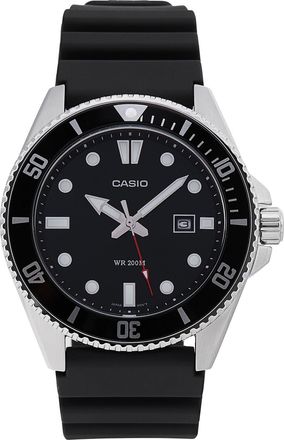 Casio Uhr Casio Duro Diver MDV-107-1A1VEF Schwarz