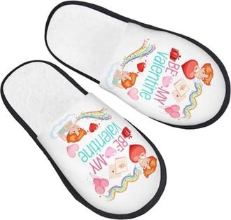 Generic Chaussons Maison Coeur De Cupidon Anti Odeur Pantoufles En Coton Antidérapantes Chaussons Pour Hôtels Unisex Outdoor M