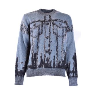 Diesel Rundhals-Strickware - - Knitwear - Herren - Grau - M