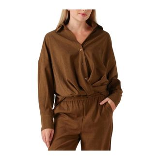 Amaya Amsterdam Damen, Blusen & Hemden, Braun, SGröße