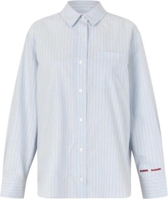 Sams&oslash;e & Sams&oslash;e Femme, Blouses et Chemises, Bleu, Taille: 40 FR Salova Chemise