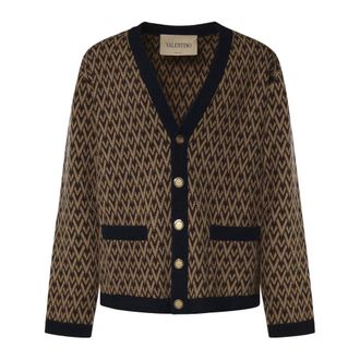 Valentino Garavani Toile Iconographe Cardigan - - Knitwear - Herren - Braun - XL