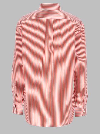 Polo Ralph Lauren Striped Cotton Logo Shirt - Orange