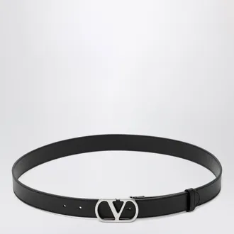 Valentino Garavani Schwarzer VLogo Signature G&uuml;rtel