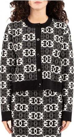 Pinko Pinko, Femme, Pulls, Noir, Taille: 42 FR Cardigan