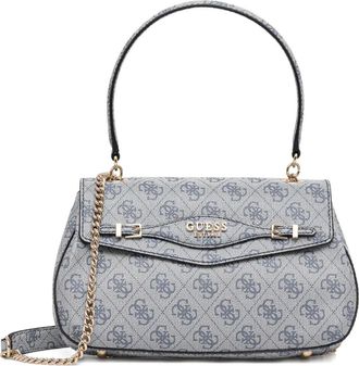 Guess Co sac à bandoulière à motif monogrammé - Gris
