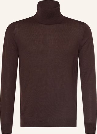 Paul Paul Rollkragenpullover Aus Merinowolle braun