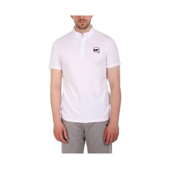 Karl Lagerfeld Polo Shirt - - Tops - Herren - Wei&szlig; - M