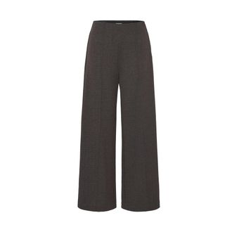 Ichi Jacquard Herringbone Hose Schwarz Braun - - Trousers - Damen - Braun - 2XL