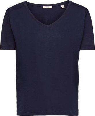 Esprit Damen 023ee1k330 T-Shirt, Navy, XS