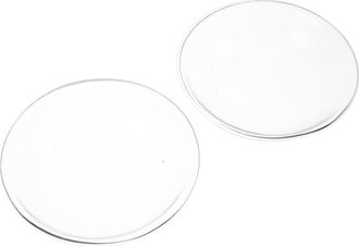 Cabilock 2 Stück Duftwärmer Teller Tablett Ersatzschale Für Wachswärmer Wachswärmer Ersatzschale Aromaplatte Schale Ersatz Glasplatten Ölwärmer Transparent