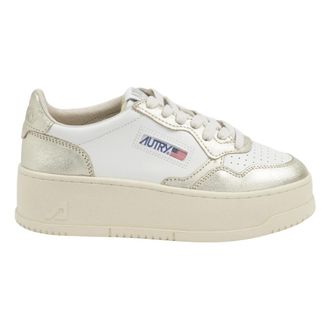Autry Femme, Chaussures, Blanc, Taille: 40 EU Medalist Platform Baskets