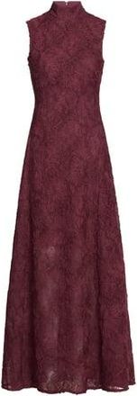 Rotate langes Kleid in Fleurie - rot