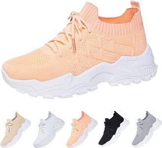 Generic Chaussures de sport pour femme - Respirantes et confortables - Chaussures d&eacute;t&eacute; confortables - L&eacute;g&egrave;res - Chaussures d&eacute;contract&eacute;es - Large pied - Semell