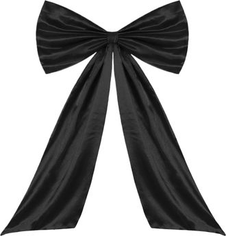 Generico Gro&szlig;e Weihnachtsschleife: &Uuml;bergro&szlig;e Satin-Dekoration, elegante Krawatte | gl&auml;nzendes festliches Design, Wand, luxuri&ouml;ser festlicher Akzent, Party-Kron