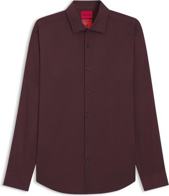 HUGO BOSS Ultraleichtes Performance-Hemd Kenno mit Viskose-Anteil, Slim Fit in