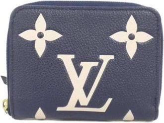 Louis Vuitton unisex, Pre-owned, Bleu, Taille: ONE Size Portefeuille en toile Pre-owned