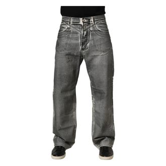 Dolce & Gabbana Mid Waist Straight Denim Jeans - - Jeans - Herren - Grau - S