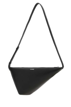 Jil Sander Mens Crossbody Bag Black Calf