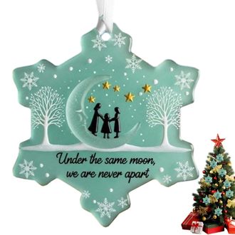 Generico Weihnachts-Schneeflocken, Freundschaftsglas, Baumschmuck, Schneeflocken, für Winterurlaub, Außen, Innenbereich, Familie, Haus, Wand, Fenster