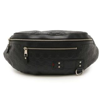 Gucci unisex, Pre-owned, Noir, Taille: ONE Size Sac Banane Vintage en Cuir Pre-owned