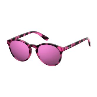 Polaroid Monture en plastique- Verres roses miroir - unisex - Accessoires - Brun - Taille: 47 MM