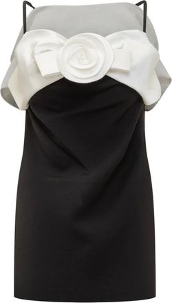 Self Portrait Femme, Robes, Noir, Taille: 34 FR Flower Mini Dress