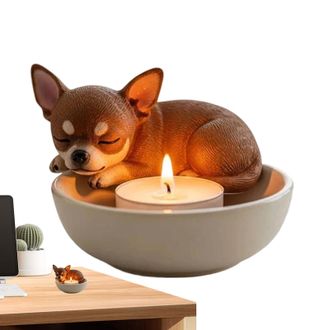 Generico Teelichthalter - Tablett in Form eines Hundes, dekorativer Pr&auml;sentationsst&auml;nder | skurriler Teelichthalter f&uuml;r Esszimmer, K&uuml;che, Erntedankfest, Hochze