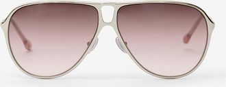 Isabel Marant Lunettes De Soleil Haylo - Femme - Palladium Pink - Burgundy S - - Isabel Marant