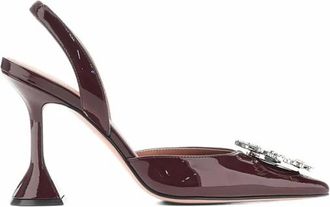 Amina Muaddi Escarpins Slingback Begum 95 - Femme - Chaussures - Rouge - Taille: 38 1/2 EU