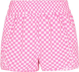 Mymo Shorts Frauen rosa wei&szlig;