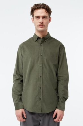 Givn Herren vegan Cordhemd Fabio Dunkles Khaki