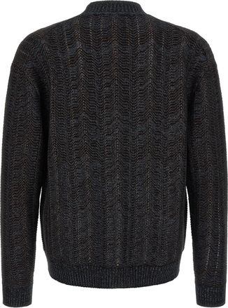 Missoni Greek Pattern Knit Cardigan - Charcoal