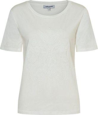More & More Kurzarmshirt besticktes Kurzarmshirt