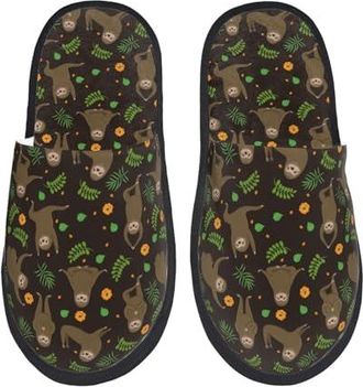 Generic Chaussons Femme Homme Imprimé Animal Faisant Du Yoga Maison Chaussures Confort Doux Pantoufles DExtérieur, Pour Intérieur Extérieur, Mariage, Femmes, 